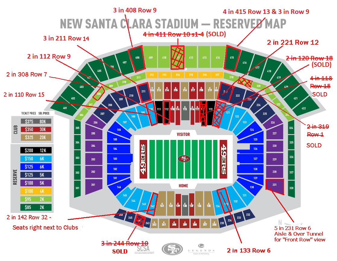 Seats Rights for 49ers Tickets for Sale